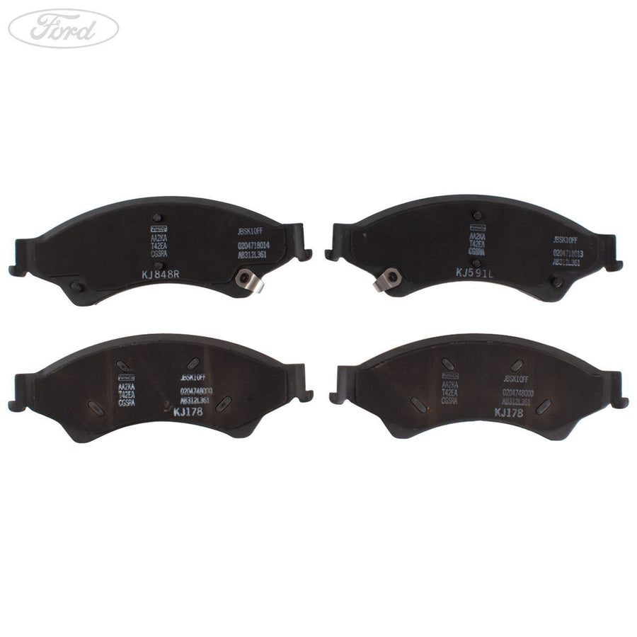 Original Ford Bremsbeläge | Bremsbeläge für vorne und hinten für Ford ...