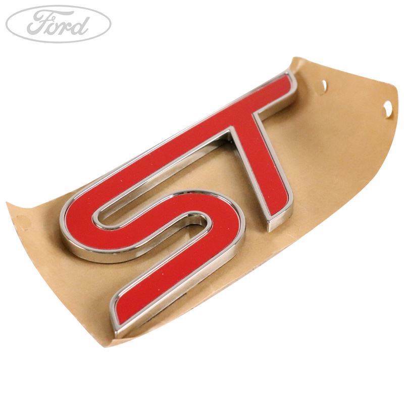 Ford Focus St Badge ST Black Badge With MATT Red Gel Insert 'OEM'